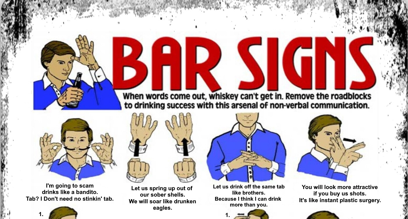 Vintage Retro Bar Language Funny Banter Drinking Pub Shed UK Man Cave ...