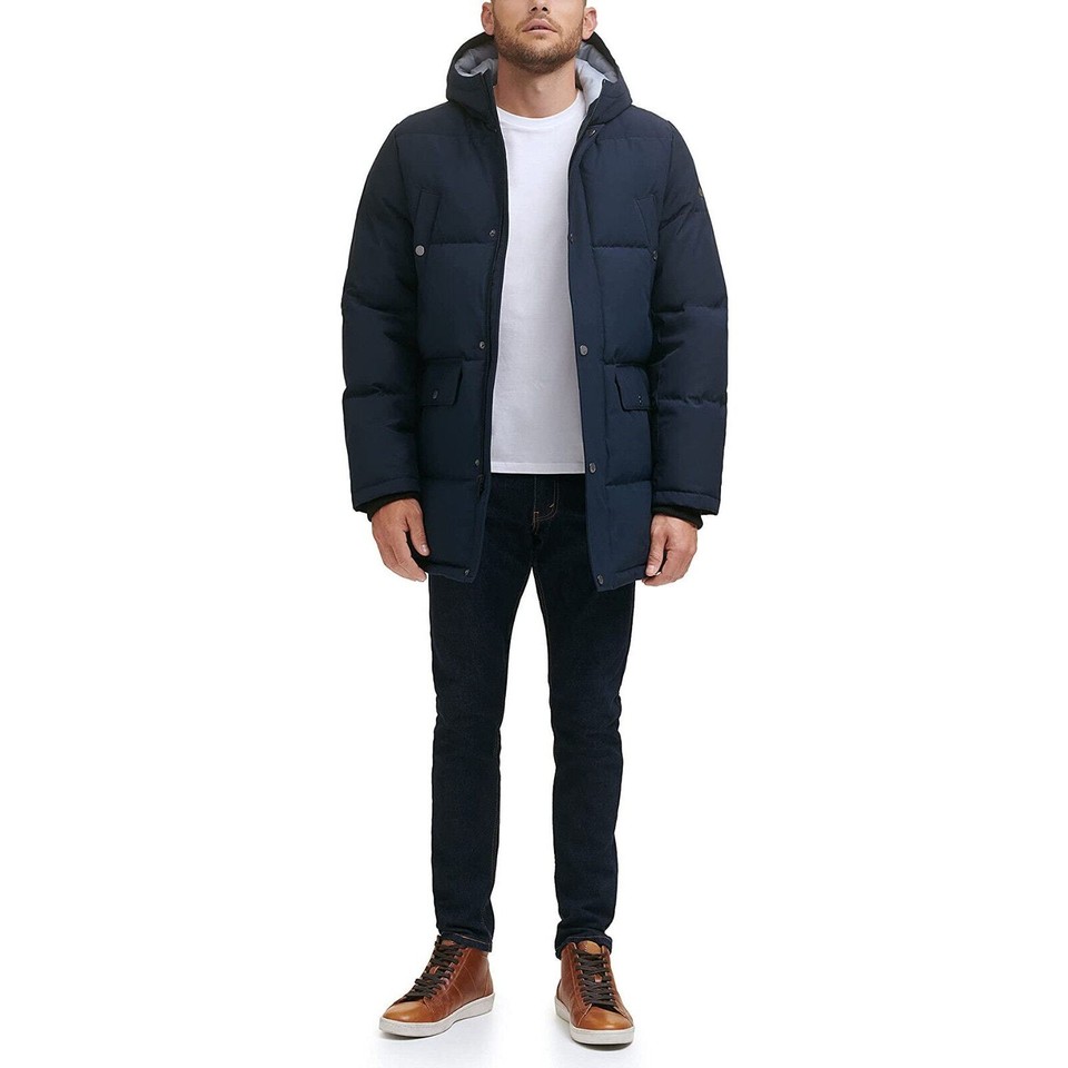 Dockers Arctic Cloth Heavyweight Parka Winter Jacket Navy Blue Men's ...