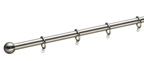 Sunflex Finsbury Real Stainless Steel 16mm Curtain Pole 120cm with ...