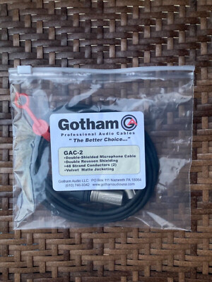 Gotham GAC-2 Microphone Cable Assembly 10 foot | eBay