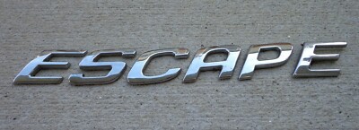 Ford Escape Emblem Letters Badge Decal Logo | Genuine OEM | Chrome ...