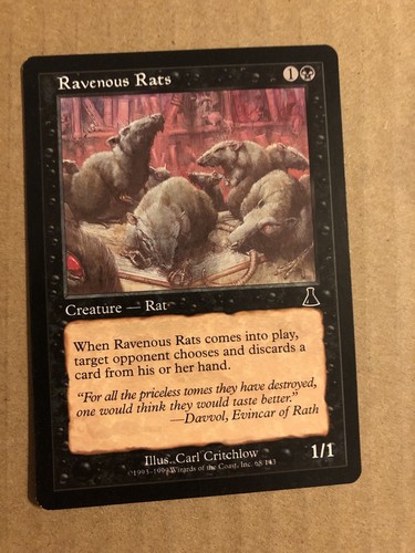 MTG Ravenous Rats Urza's Destiny 68/144 Regular Common | eBay