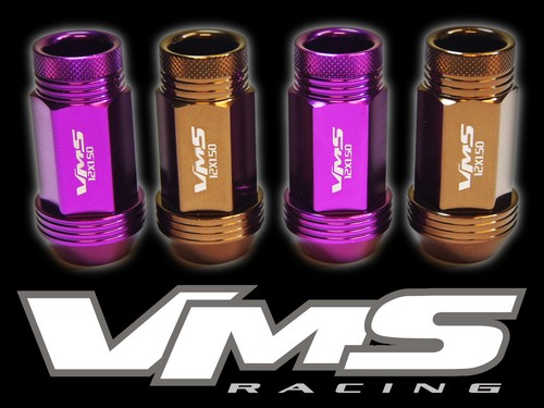 VMS RACING 24PC 48MM PREMIUM EXTENDED WHEEL LUG NUTS 12X1.5 PURPLE ...