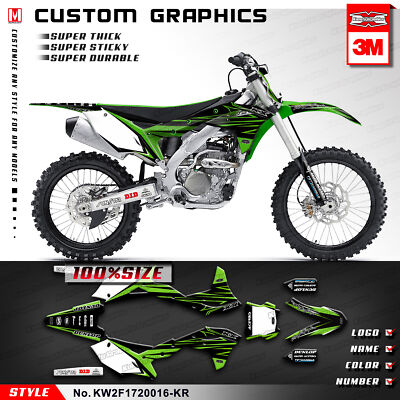 Kungfu Graphics Motocross Sticker Wrap Kit for KX250F KXF250 2017 2018 ...