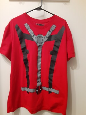 Marvel Underoos Red Dead Pool 100% Cotton Tee Shirt XXL/2XL | eBay