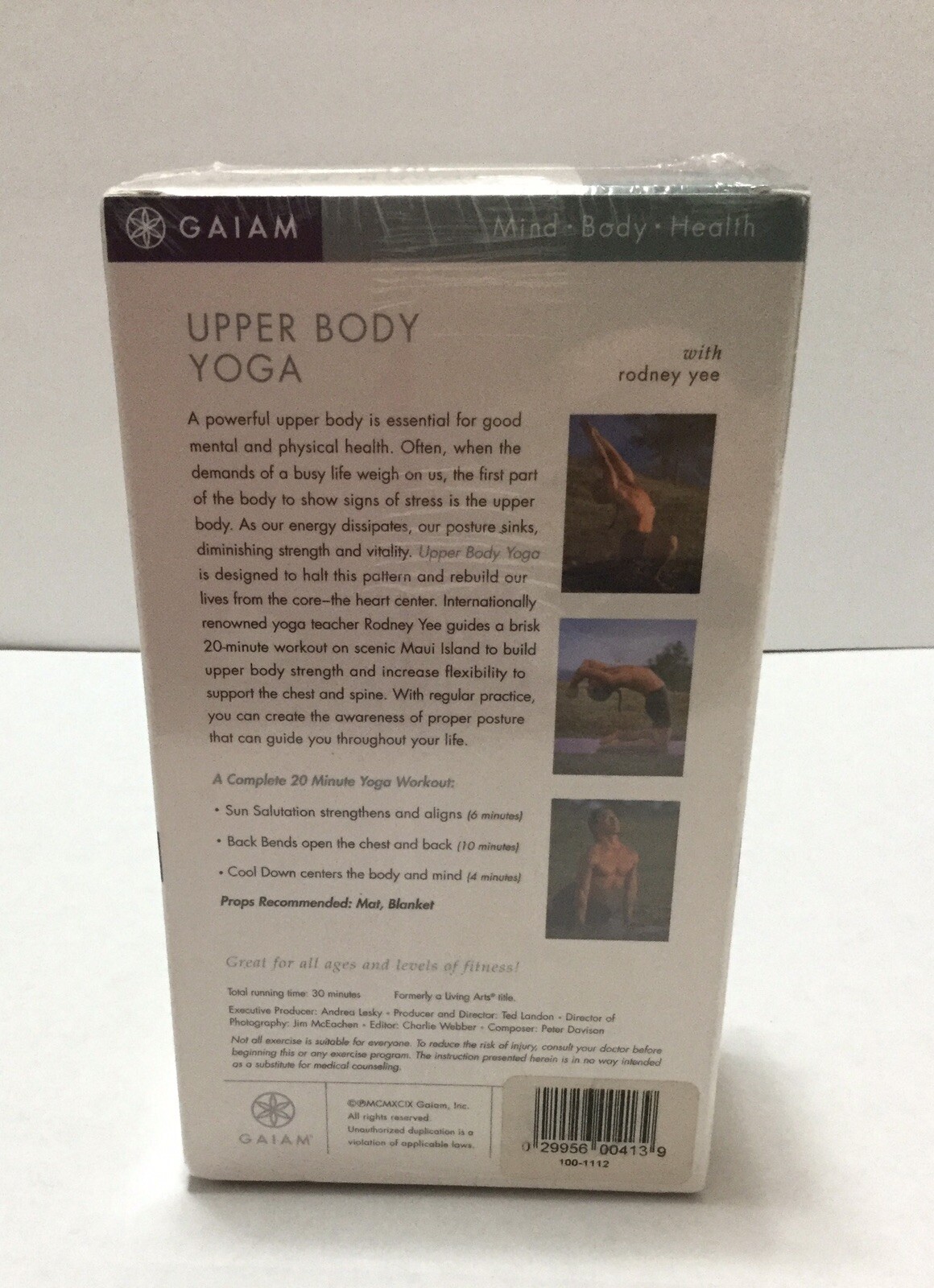 Gaiam Yoga For Beginners Upper & Lower Body VHS 2 Tape Set New In ...