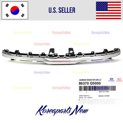 Front Bumper Radiator UPPER Trim Bezel 86370Q5000 ⭐GENUINE⭐ Kia Seltos ...