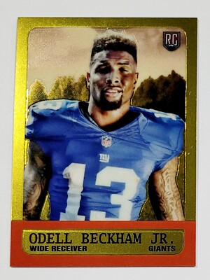 2014 Topps Chrome Odell Beckham Jr. RC 1963 Design Gold MINI Rookie ...