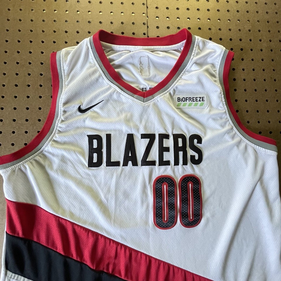 Nike Carmelo Anthony #00 Portland Trailblazers Swingman Jersey Sewn ...