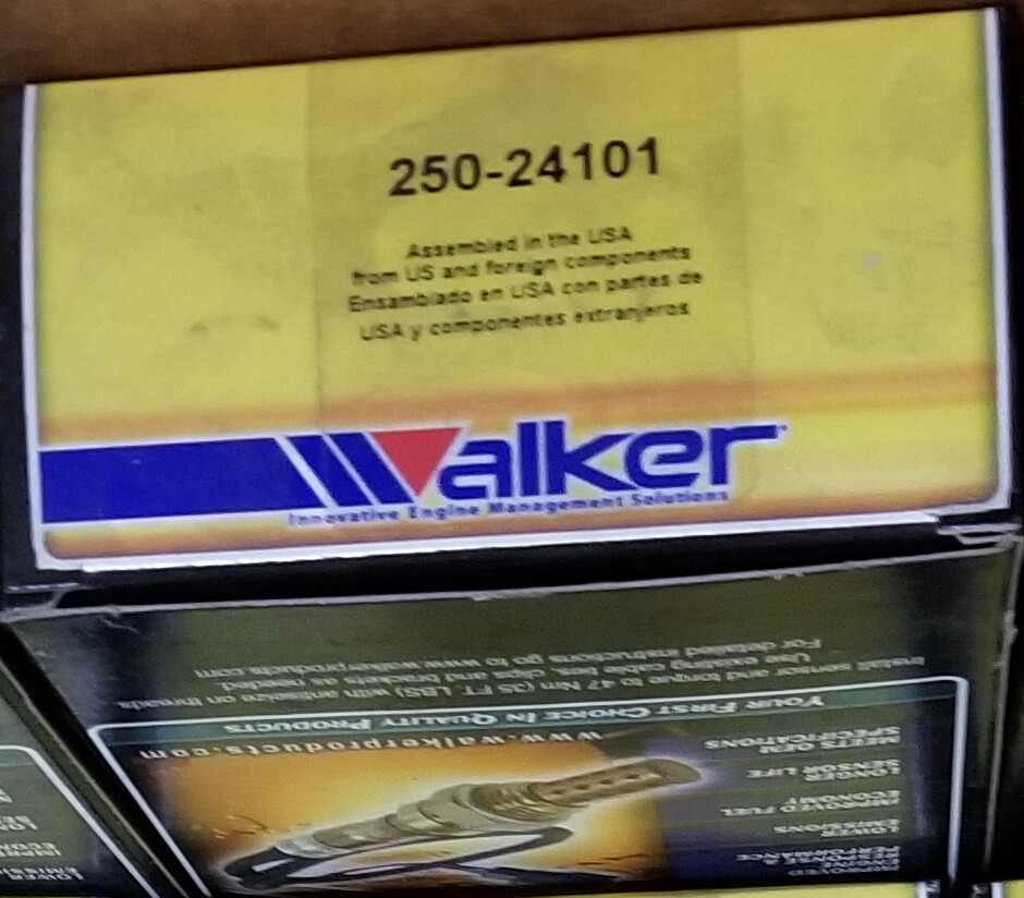 Genuine WALKER Oxygen Sensor Part# 250-24101 - New in Box | eBay