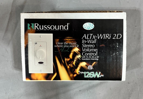 Russound ALTx-WIRi 2D In Wall Stereo Volume Control White NEW Fast ...
