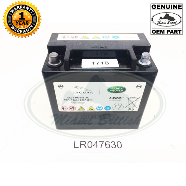 LAND ROVER AUXILIARY BATTERY RANGE LR4 RR SPORT RANGE EVOQUE LR176847 ...