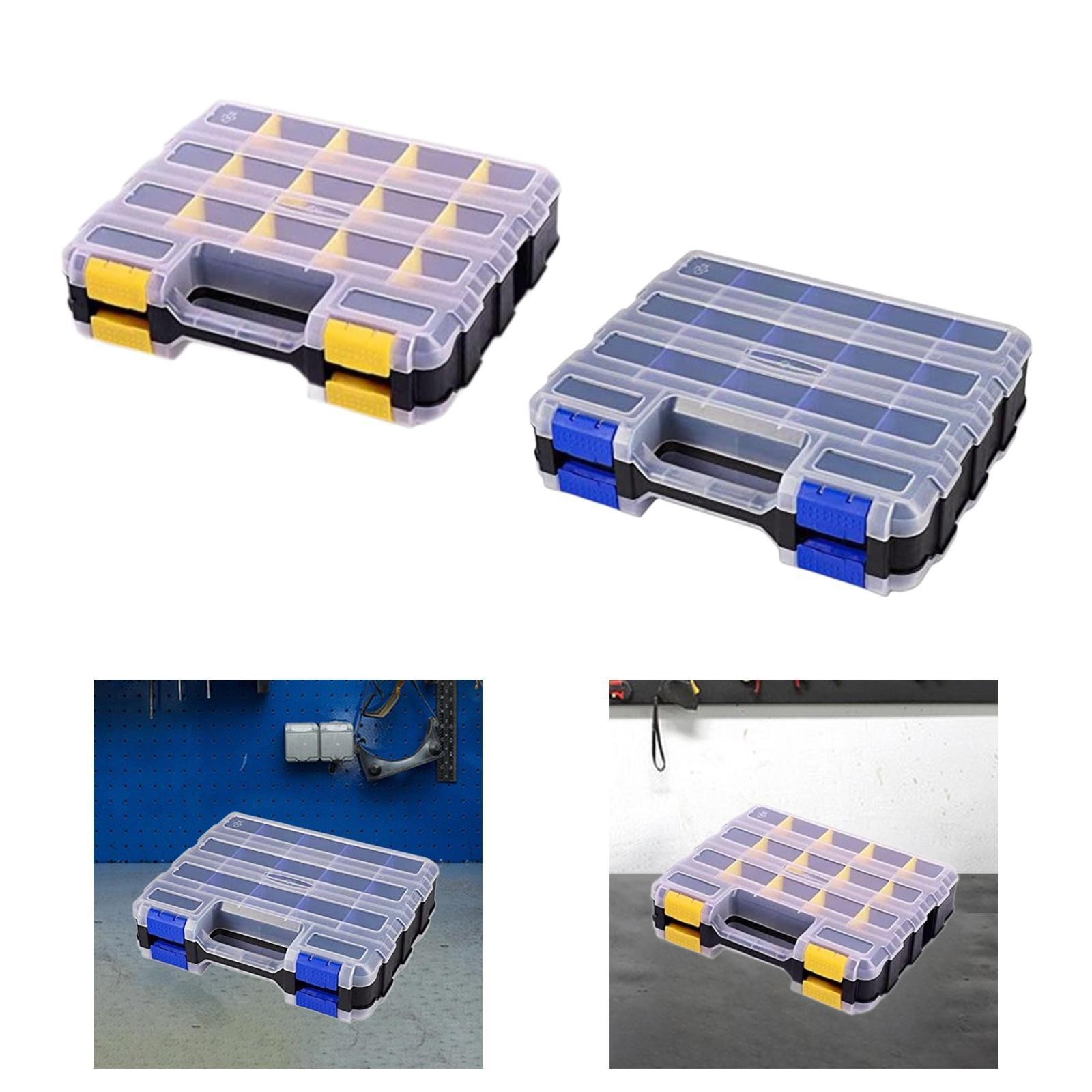 Portable Hardware Storage Box Transparent Cover Lightweight Small Parts ...