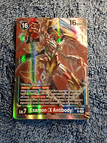 Examon X Antibody BT21-052 SR Digimon Card | eBay