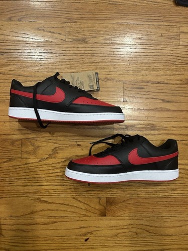 Nike Court Vision LO NN Sneakers Men’s Size 11.5 Black/University Red ...