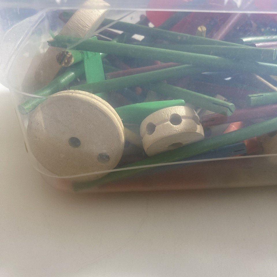 Vintage Wood Tinker Toys, Rods & Spools or Wheels, cylinders, & more ...