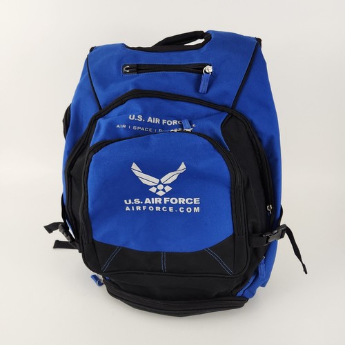 USAF US Air Force Full Size Backpack Blue Recruiting with Side Laptop ...