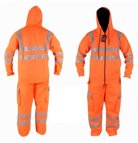 Mens Hi Vis Viz Combat Trousers Workwear tracksuit | eBay UK