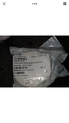 1 NIB SIMPLEX 4098-9789 LIFE ALARM SENSOR BASE W/LED OUT FACTORY SEALED ...