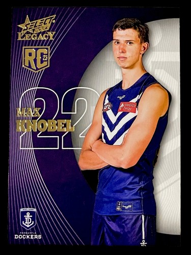 2023 AFL Select Legacy Draft Pick Max Knobel Fremantle Dockers Rookie ...