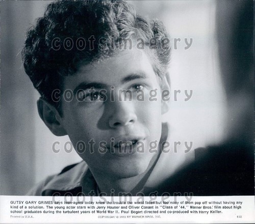 1979 Wire Photo Actor Gary Grimes Star in Movie Class of 44 | eBay