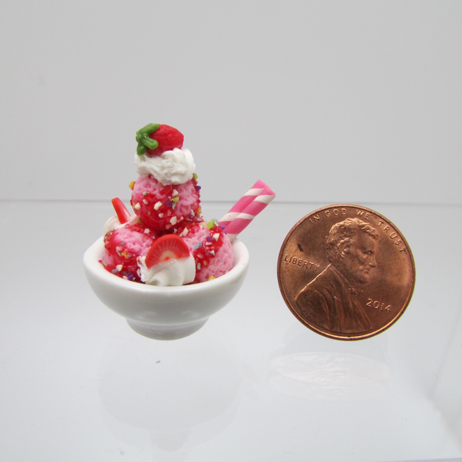 Dollhouse Miniature Handcrafted Ice Cream Sundae Desserts - 11 Options ...