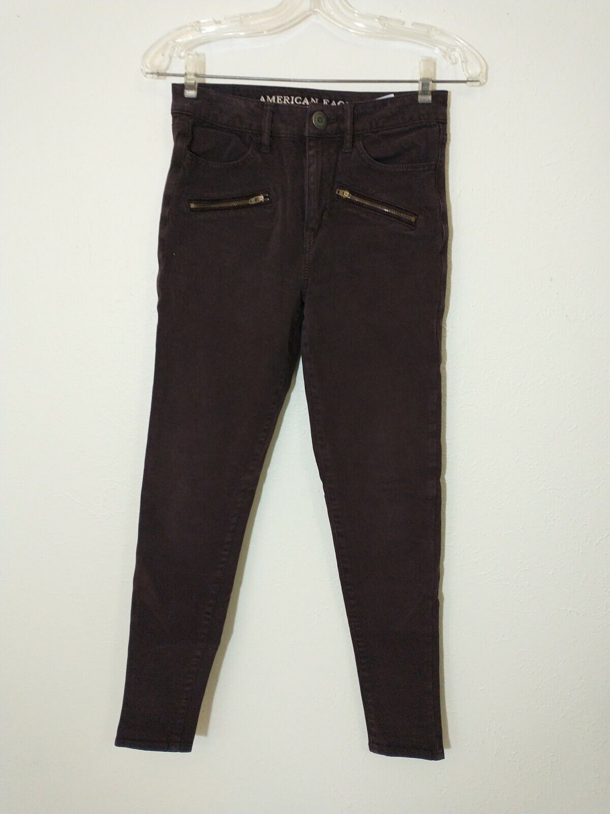 American Eagle Super Super Stretch X4 Jegging Purple Jean Legging Size