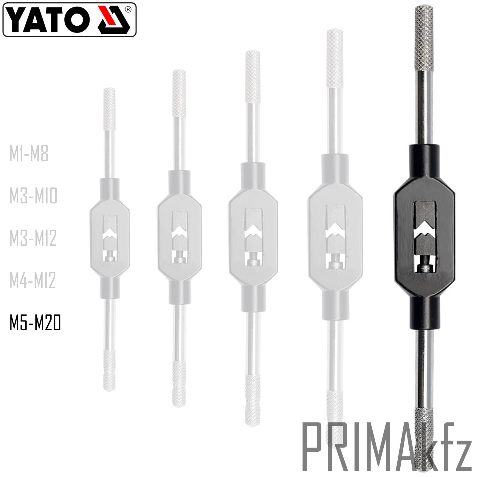 YATO Windeisen Gewindebohrer Gewindebohrerhalter Gewinde Reparatur M1 ...