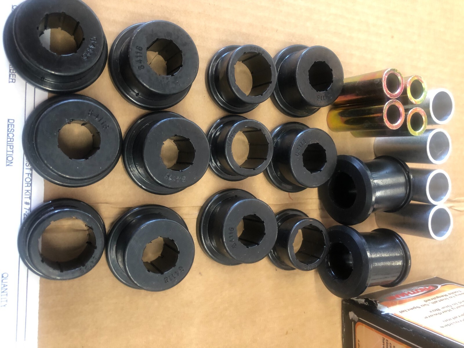 Prothane P/N's 7-315-BL and 7-228-BL urethane kits for 84 to 96 ...