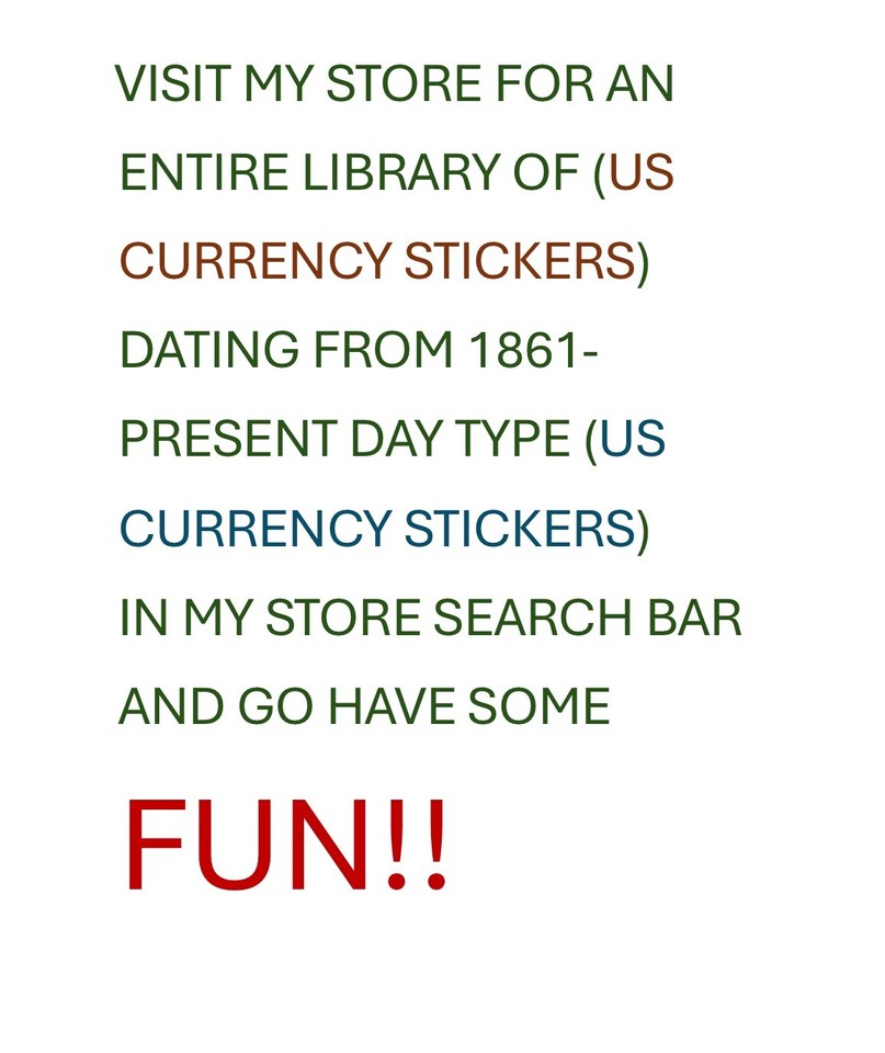 $1 One Dollar 1928 Silver Certificate (US CURRENCY STICKERS) | eBay