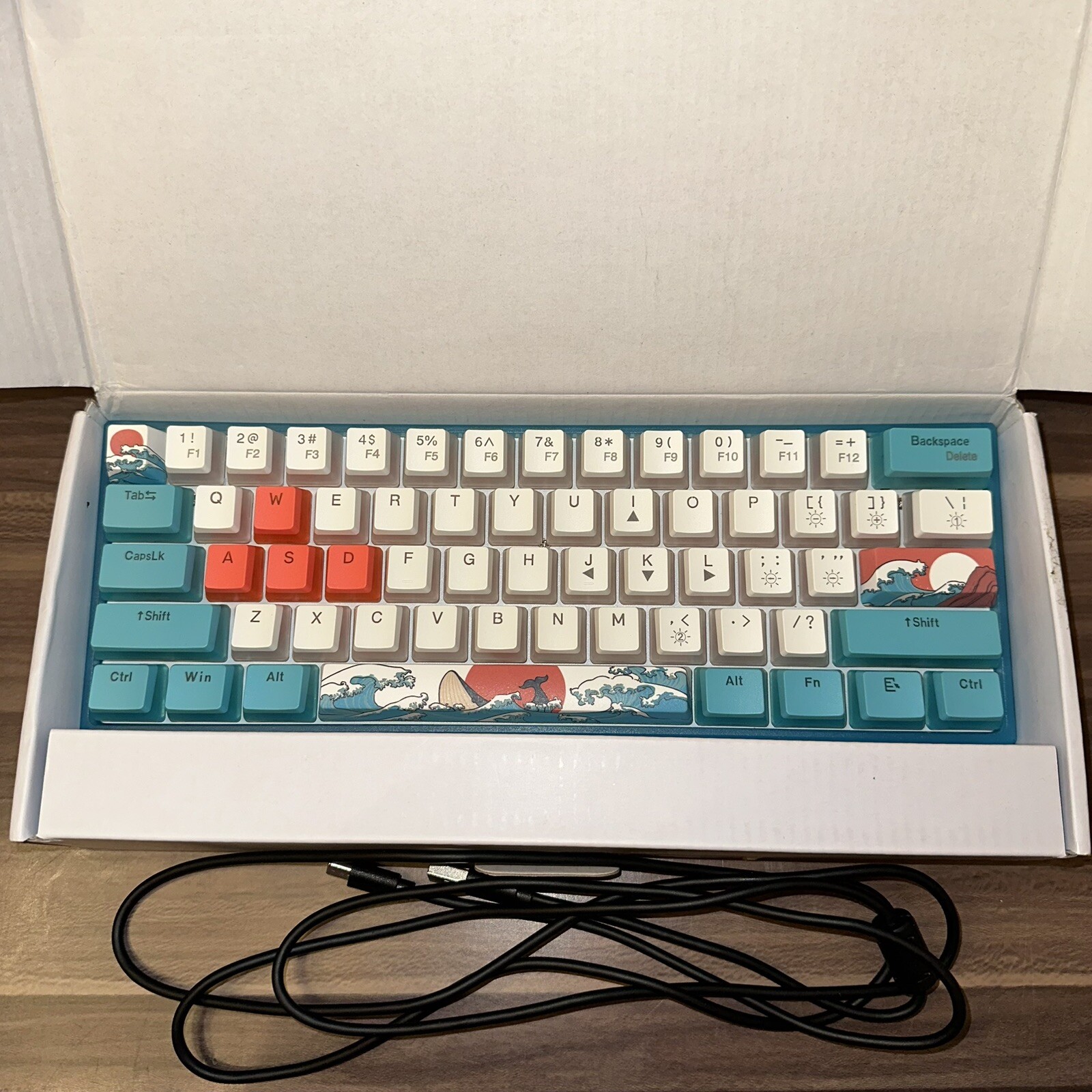 Womier K61 60% Percent Gaming Keyboard Creamy Wired Mechanical Red Switch