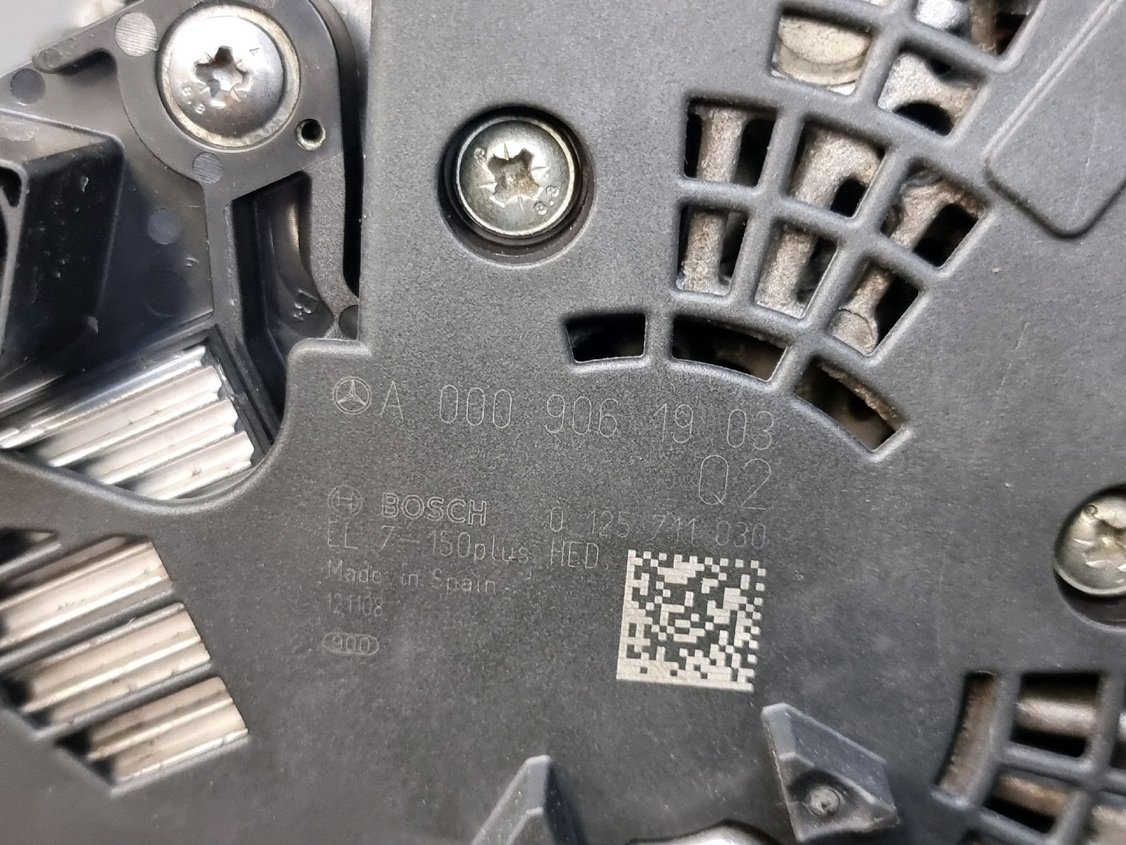 Alternateur 150A - Mercedes Classe A type 176 - 1.6/2.0i - A0009061903 ...