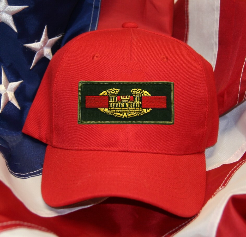 COMBAT ENGINEER VETERAN HAT PATCH CAP SAPPER ENGINEERING CASTLE US ARMY ...
