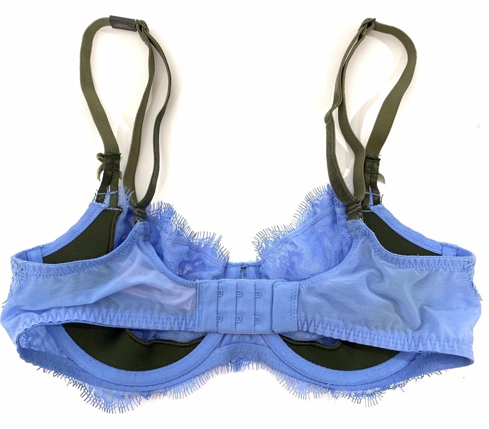 Victorias Secret Dream Angels Push-Up Without Padding Unlined Bra Blue ...