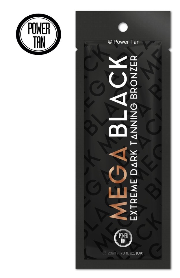 Power Tan Mega Black Bottles or Sachets Sunbed Tanning Lotion ...