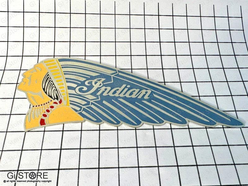 Indian Chief Scout Motorcycle Fuel Tank Emblem Indian Badge Set 2x ...