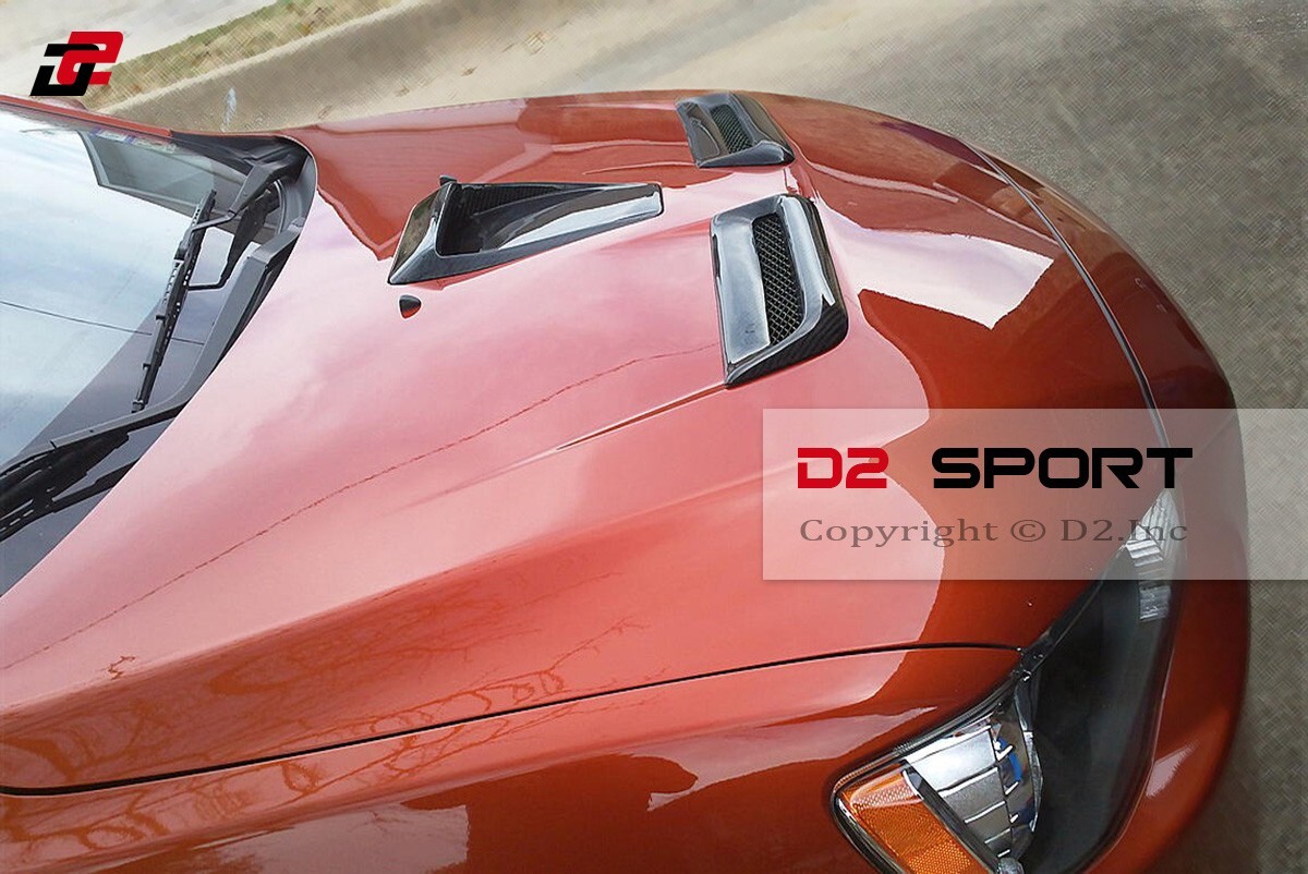 Carbon Fiber Front Air Intake V Type Hood Scoop fits Evolution X EVO 10 ...