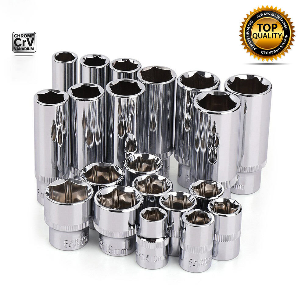 Metric Deep Socket Set/ Long Reach Sockets 1/4 1/2 3/8" | eBay UK