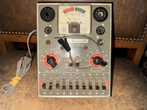 Vintage Superior Instruments TC-55 Vacuum Tube Tester meter ham radio ...