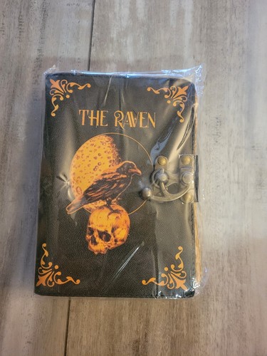 Leather Gothic Journal Edgar Allan Poe Raven Notebook Diary | eBay