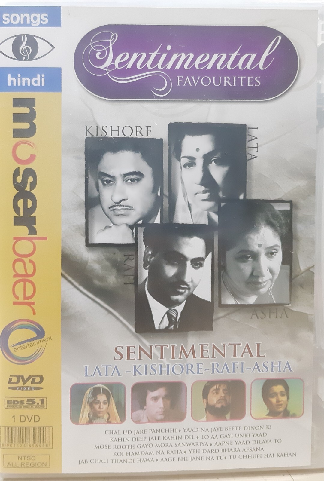 Sentimental Favourites Lata Kishore Rafi Asha Bollywood Songs Video DVD ...
