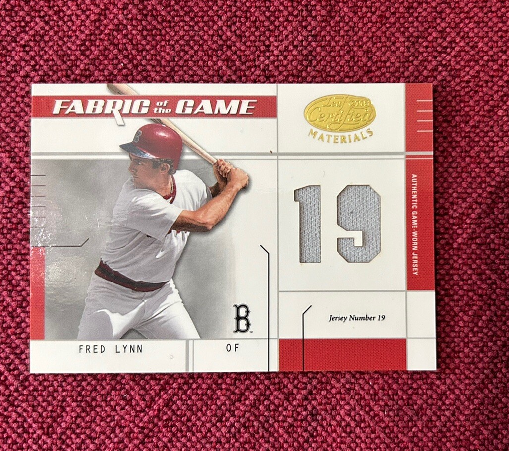 2003 Leaf Certified Materials - Fabric of the Game JN Fred Lynn /19 Jersey | eBay
