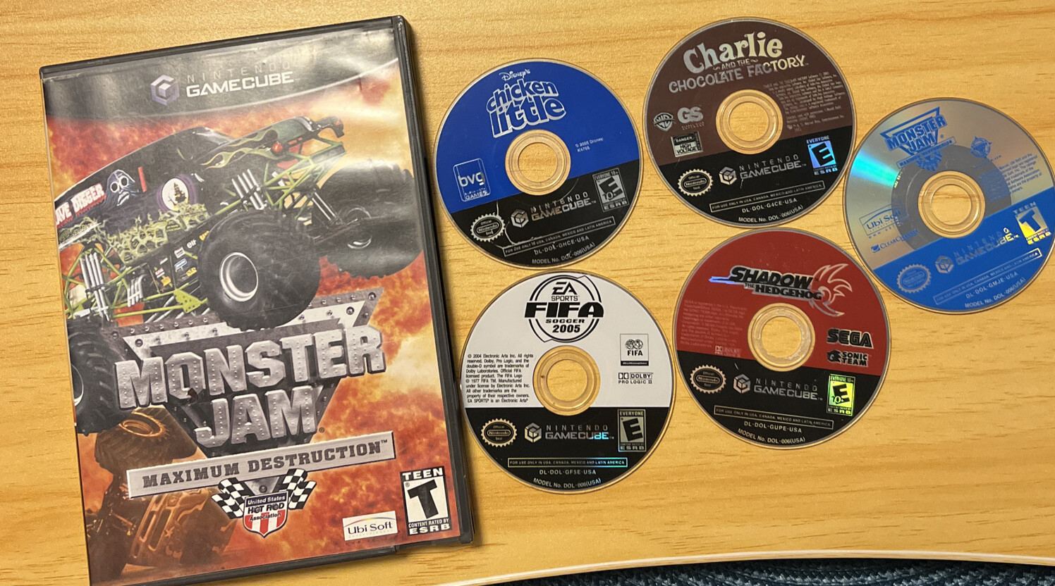 5x NON-WORKING Gamecube Disc Shadow the Hedgehog, Monster Jam, FIFA ...