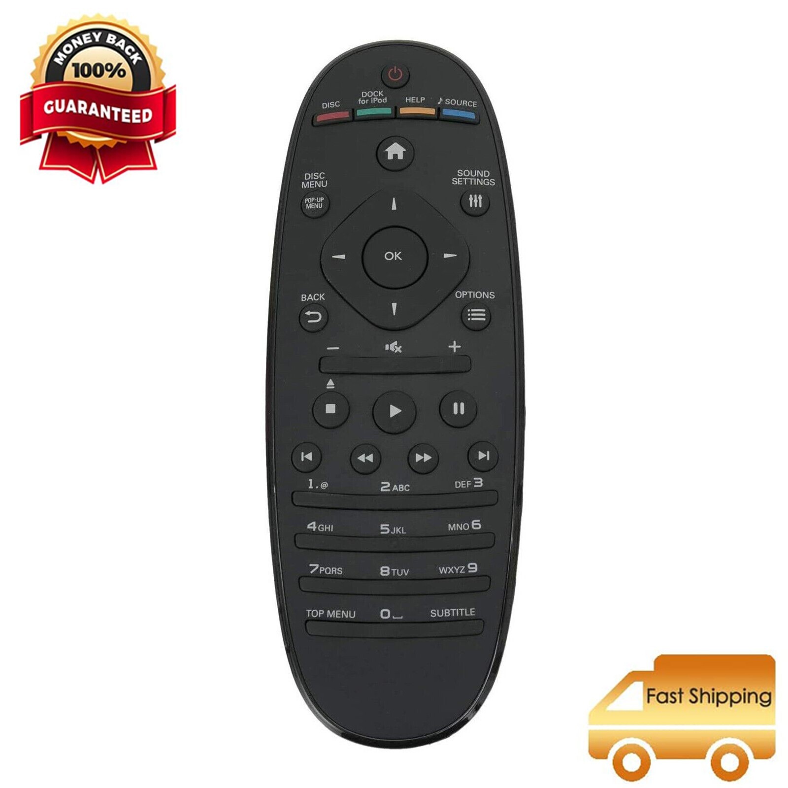 New Remote Control for PHILIPS Home theater System KF291-008 YKF295-008 ...