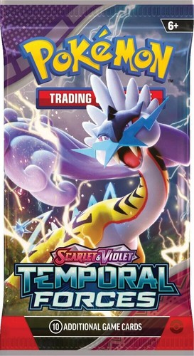 Scarlet & Violet - Temporal Forces Booster Pack Sealed OFFICIAL Pokemon ...