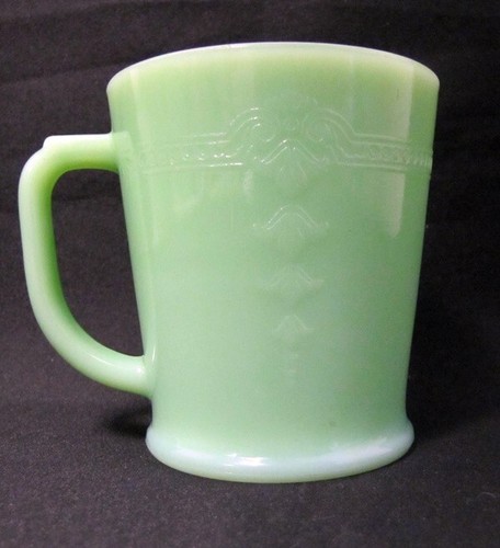 RARE Vintage Fire King Anchor Hocking Philbe Jadeite Mug RARE Good ...