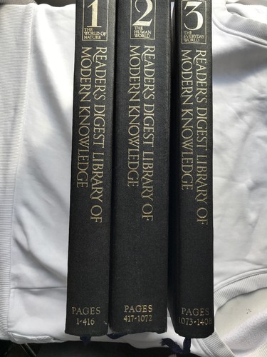Reader’s Digest Library Of Modern Knowledge Volumes 1, 2 & 3 (Hardback ...