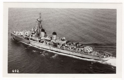 1950-1962 Destroyer DD-776 USS James C. Owens Underway 3.5x5.5 Original ...