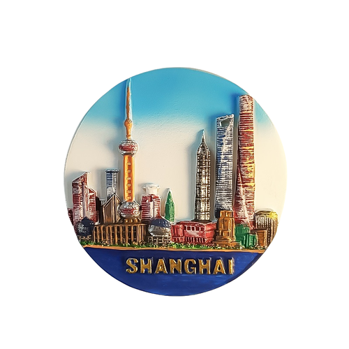 China Shanghai Pudong collectibles souvenirs 3D resin fridge magnets ...