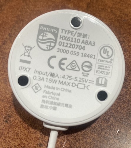 Phillips Sonicare HX6110 Base Charger For Electric Toothbrush | eBay